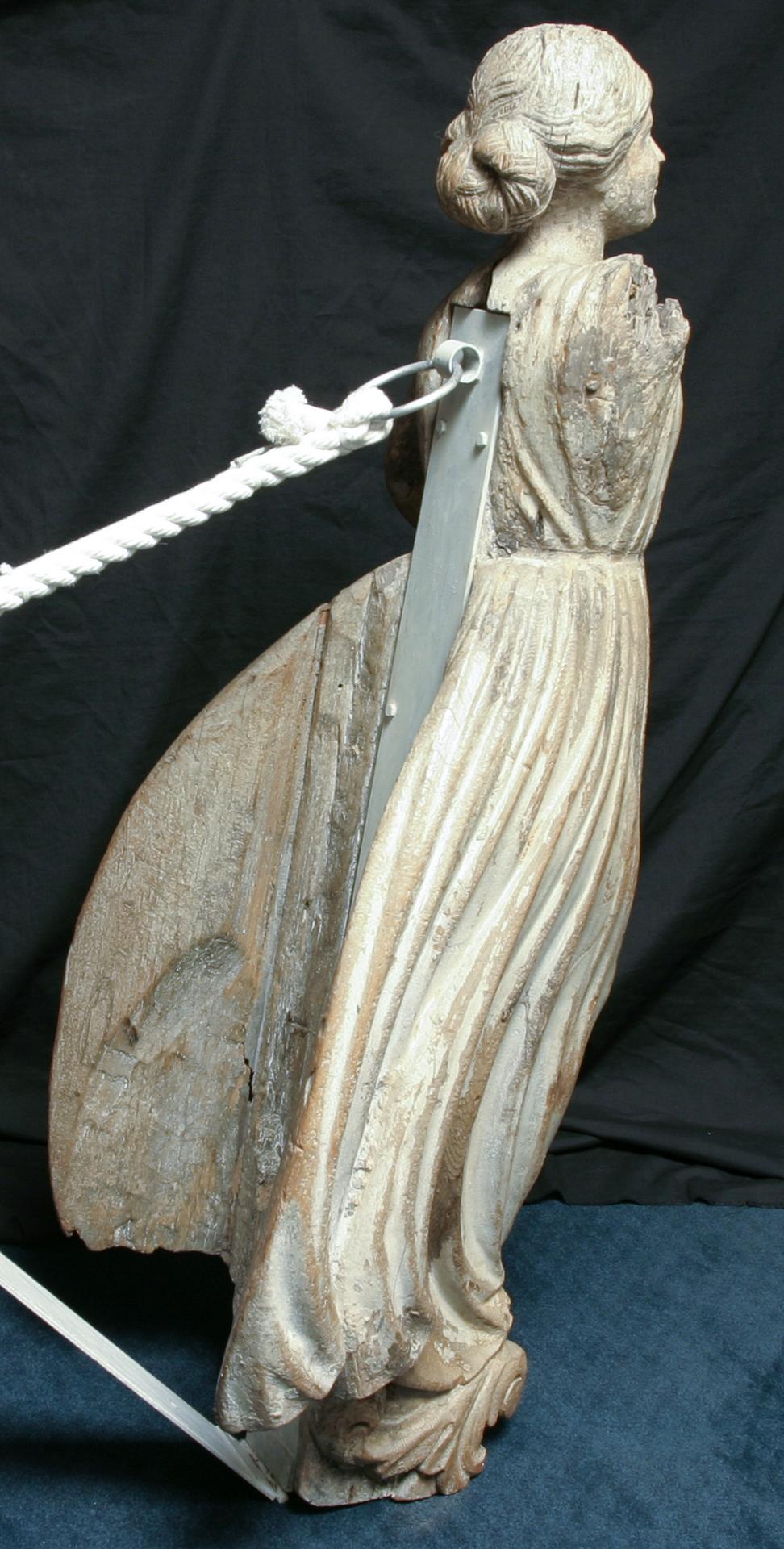 Unknown - Ship's Carved Wood Figurehead, Graceful Figure For Sale at ...
