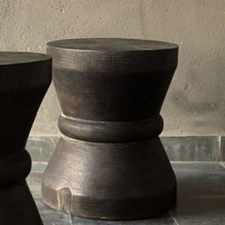 Unknown - Turned Suar Wood Stool For Sale at 1stDibs