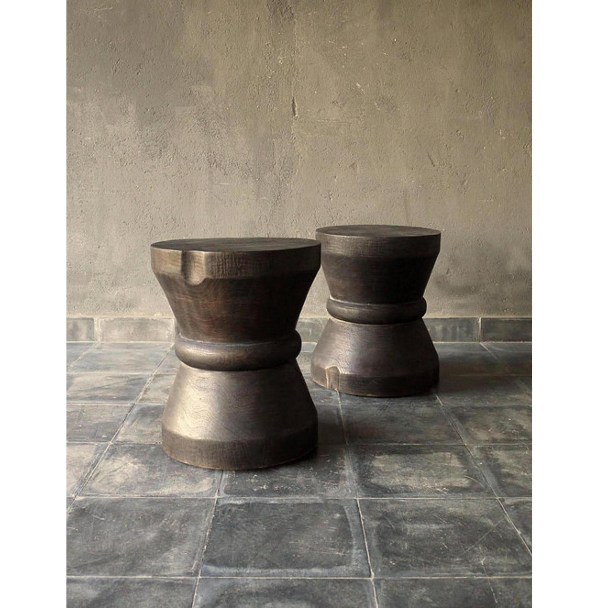 Unknown - Turned Suar Wood Stool For Sale at 1stDibs