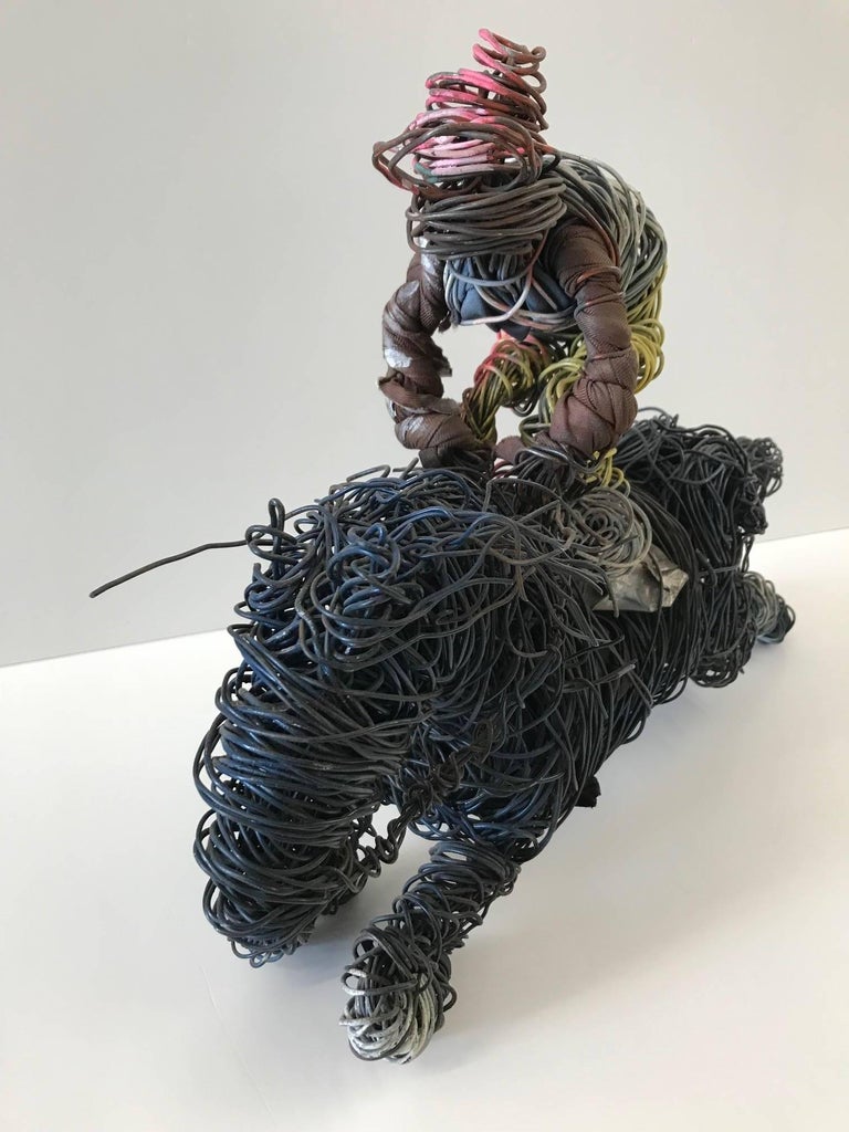Unknown - Untitled (Wired Jockey on Horse Sculpture) For Sale at ...