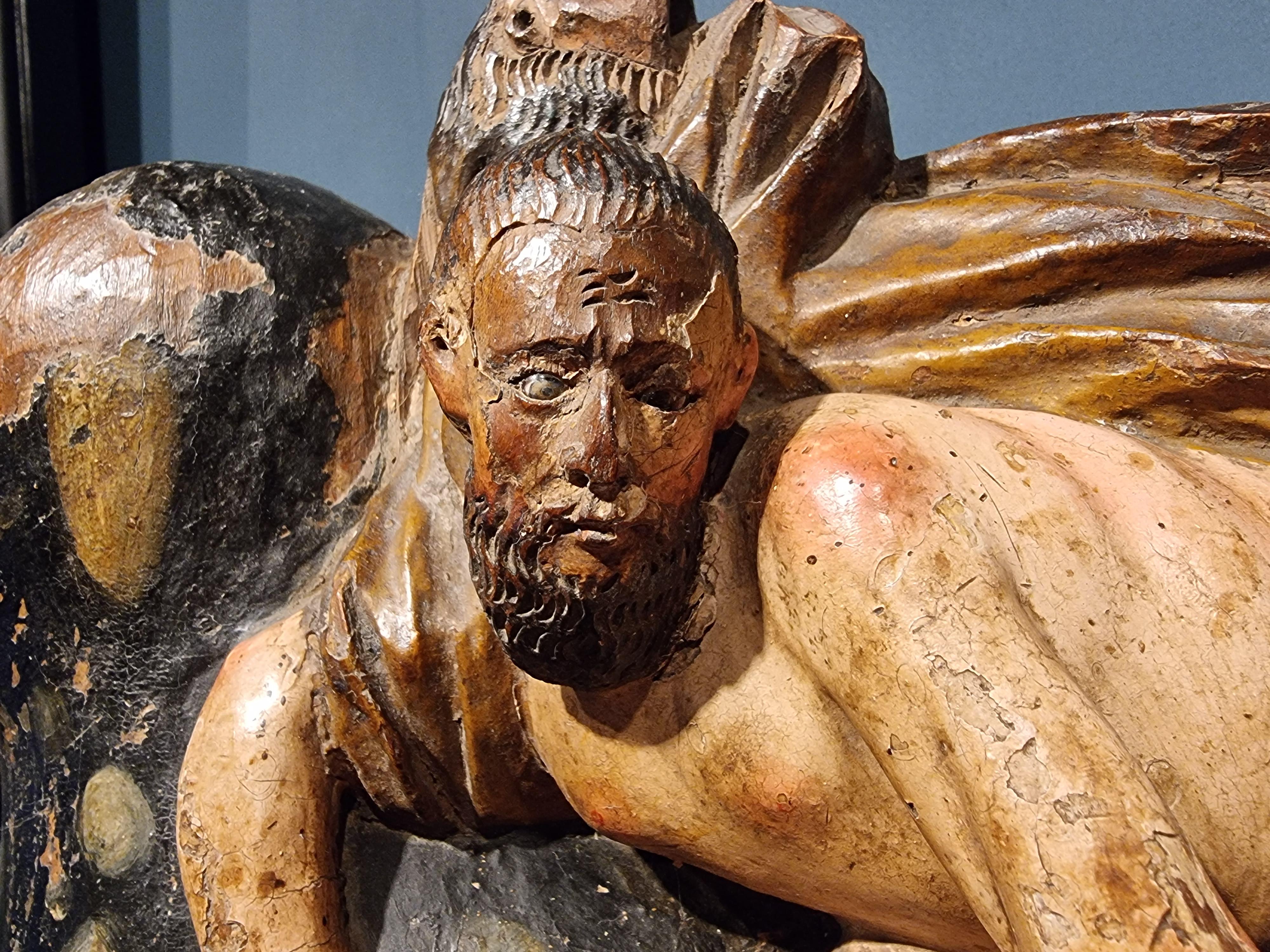 Unknown - Latin American sculpture of Hercules and the Cretan Bull ...