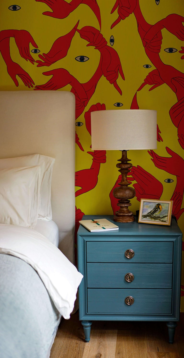 Uno, Nessuno Fluo Wallpaper, Racconti Collection For Sale at 1stDibs