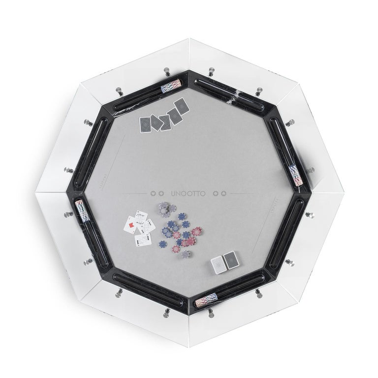 Contemporary Black Marble 8 Players Poker Table by Impatia For Sale at ...