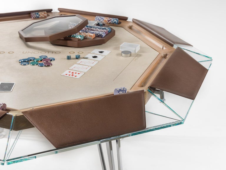 Unootto Wood, 8 Players, Contemporary Design Poker Table by Impatia For ...