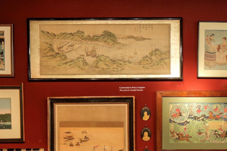 Unpei Kameyama, 'a View of Black 'American' Ships in the Bay of Uraga ...