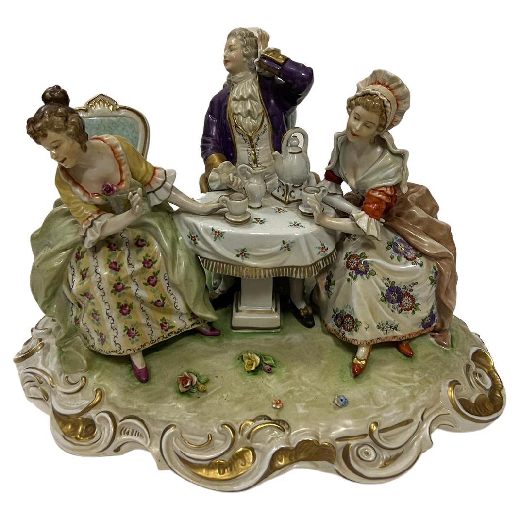 Unterweissbach Rare Porcelain Rococo Group For Sale at 1stDibs