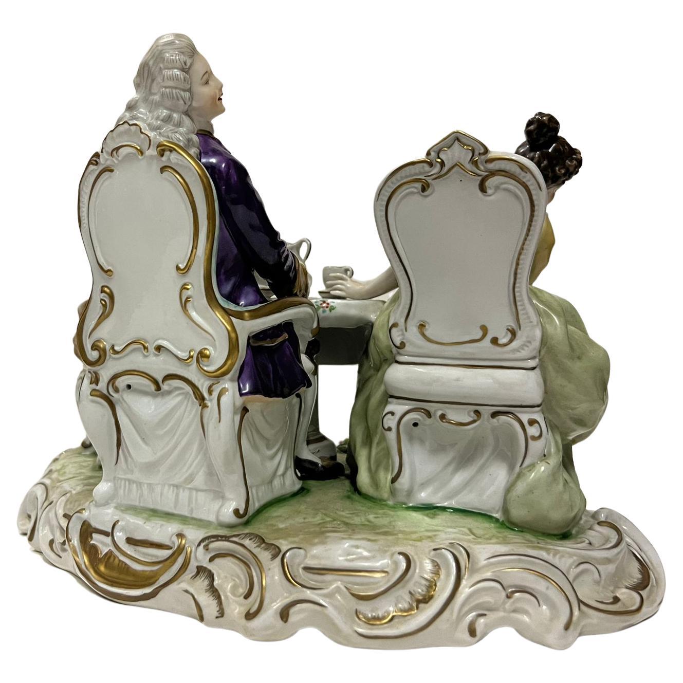 Unterweissbach Rare Porcelain Rococo Group For Sale at 1stDibs