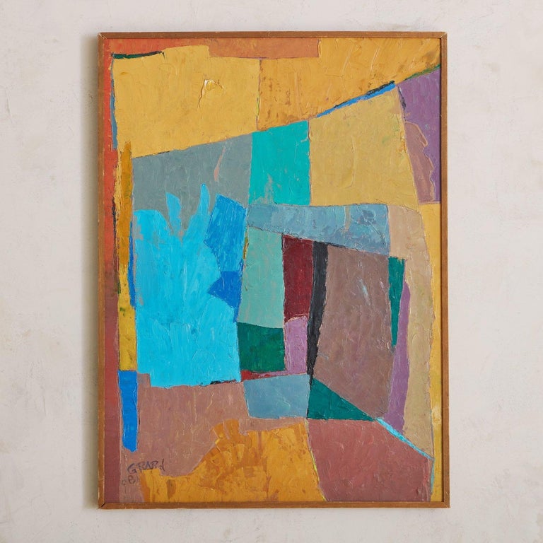 Untitled Abstract Oil Painting by Jean-Pierre Grard, France 2008 For ...