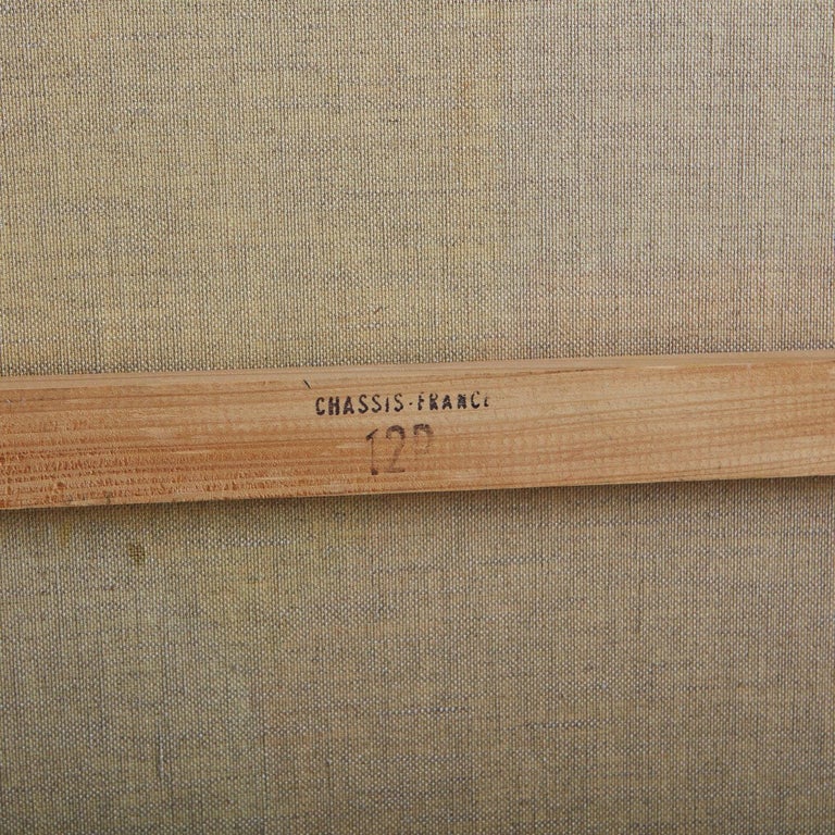 Untitled Abstract Oil Painting on Canvas by Irene Etienne, France 20th ...