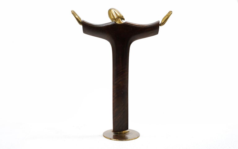 Untitled 'Christ' Sculpture by Karl Hagenauer, 1950, Rosewood and ...