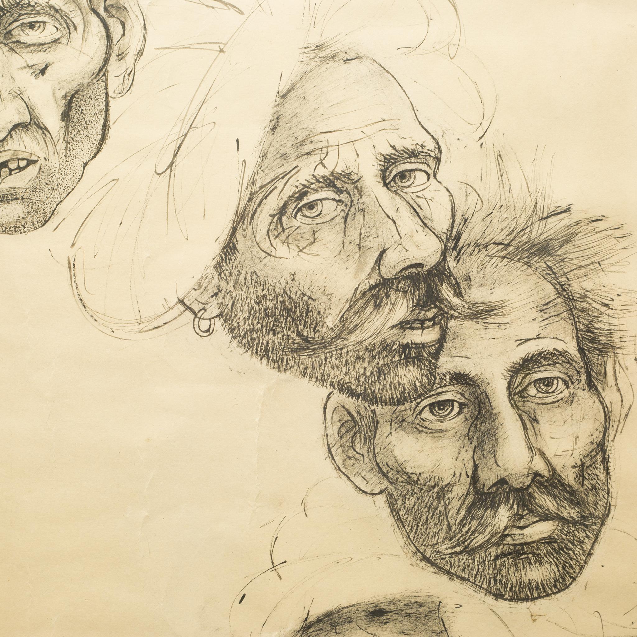 Sin título Ishwar Sagara Tinta sobre papel, hacia 1967 en venta en 1stDibs