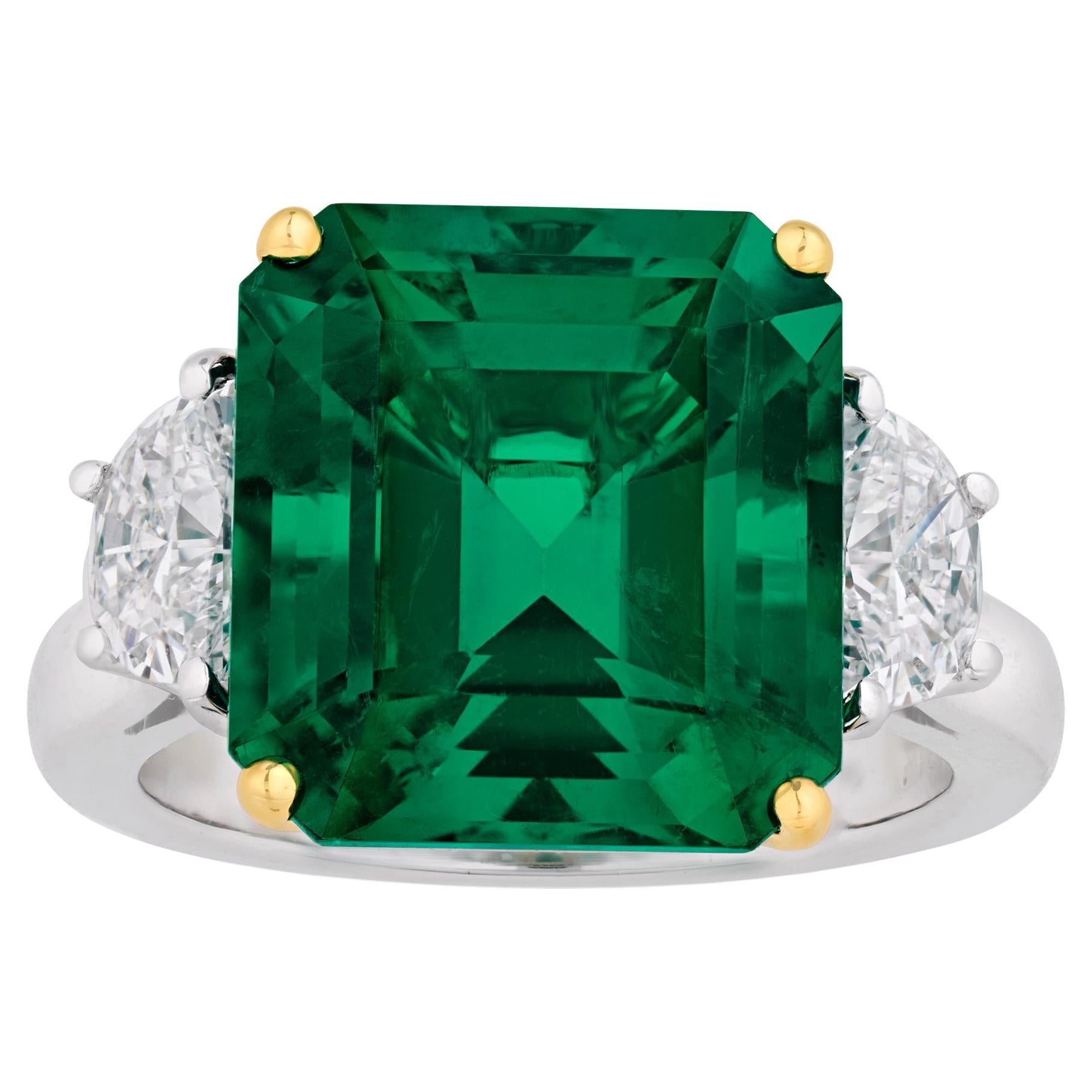 Untreated emerald ring store