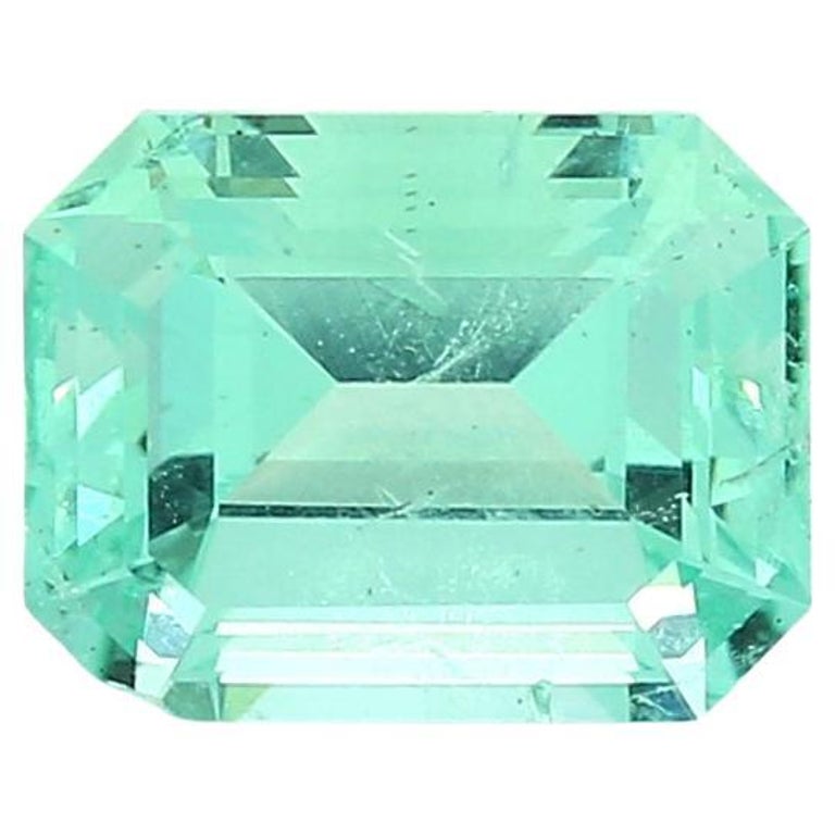 Untreated Emerald Cut Ring Gem 2.28 Carat ICL Certified For Sale at 1stDibs