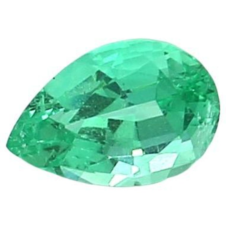 Untreated Pear-shaped Emerald from Russia 0.51 Carat Weight ICL ...