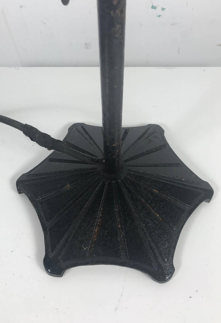 Unusual 1920s Standing Art Deco Cast Iron Four Outlet Extension Cord at ...