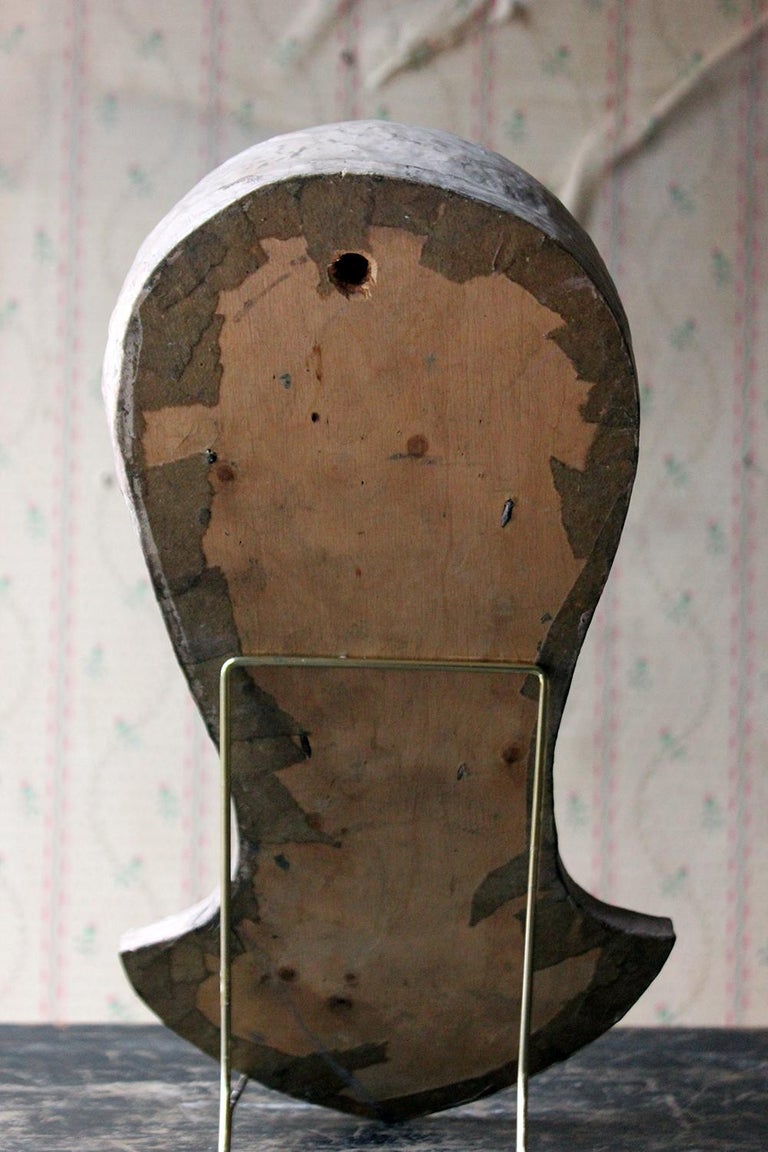 Unusual 19th Century European Painted Mask of a Lady at 1stdibs