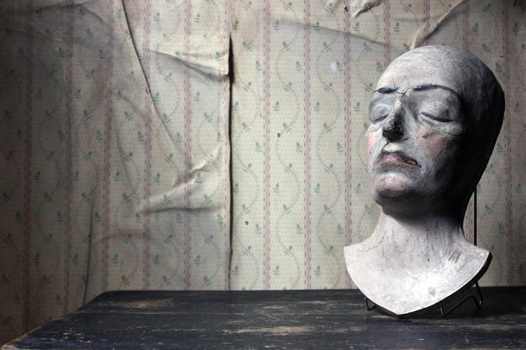 Unusual 19th Century European Painted Mask of a Lady at 1stdibs