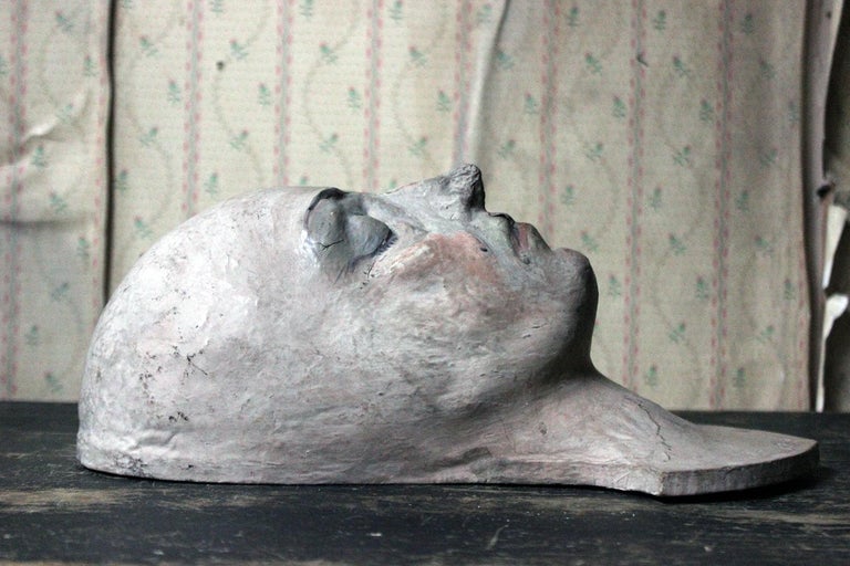 Unusual 19th Century European Painted Mask of a Lady at 1stdibs