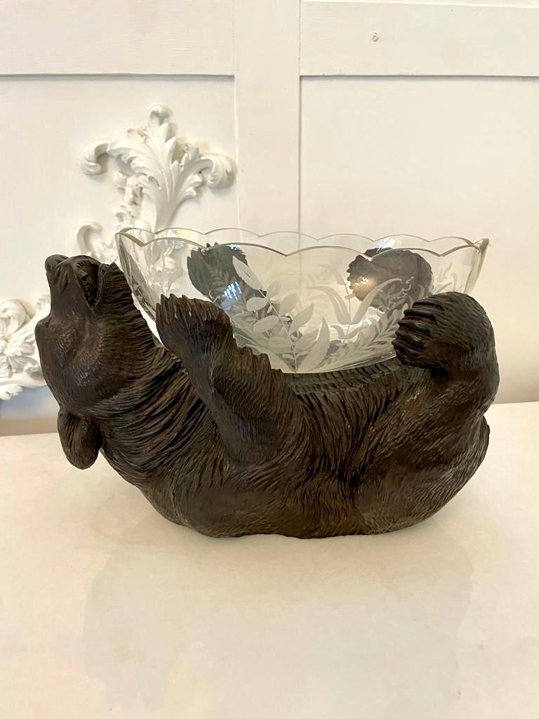 Unusual Antique 19th Century Victorian Black Forest Bear For Sale at ...