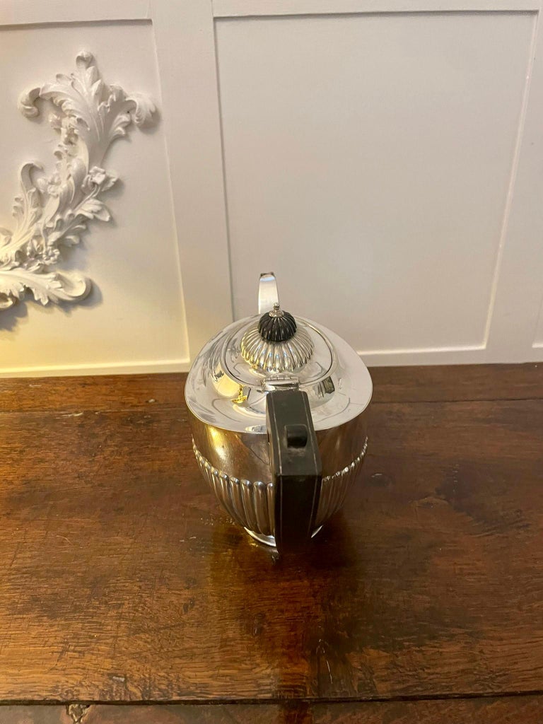 Unusual Antique Edwardian Quality Silver Plated 6 Piece Tea Set For ...