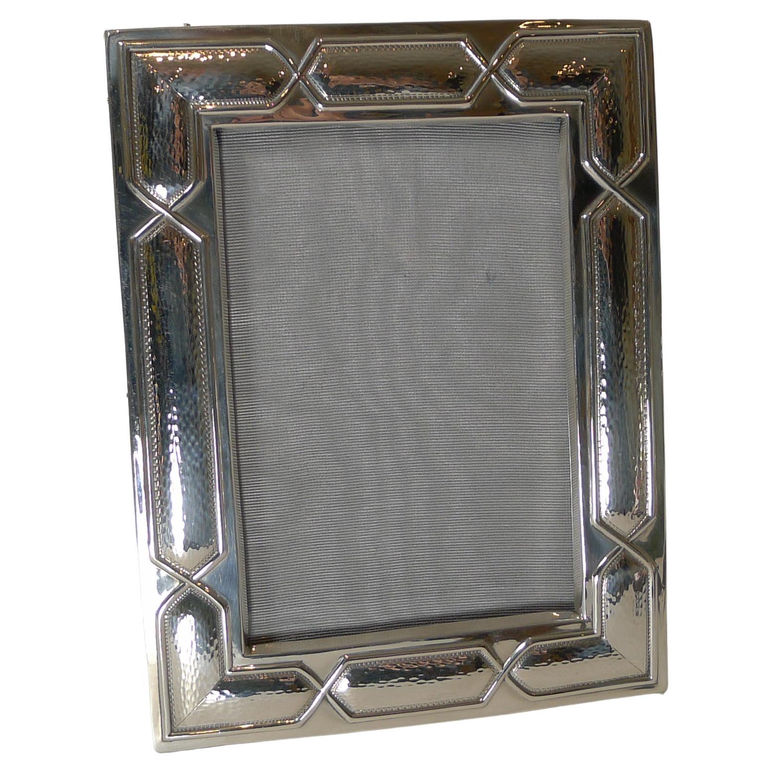 Unusual Art Deco Sterling Silver Picture Frame at 1stDibs