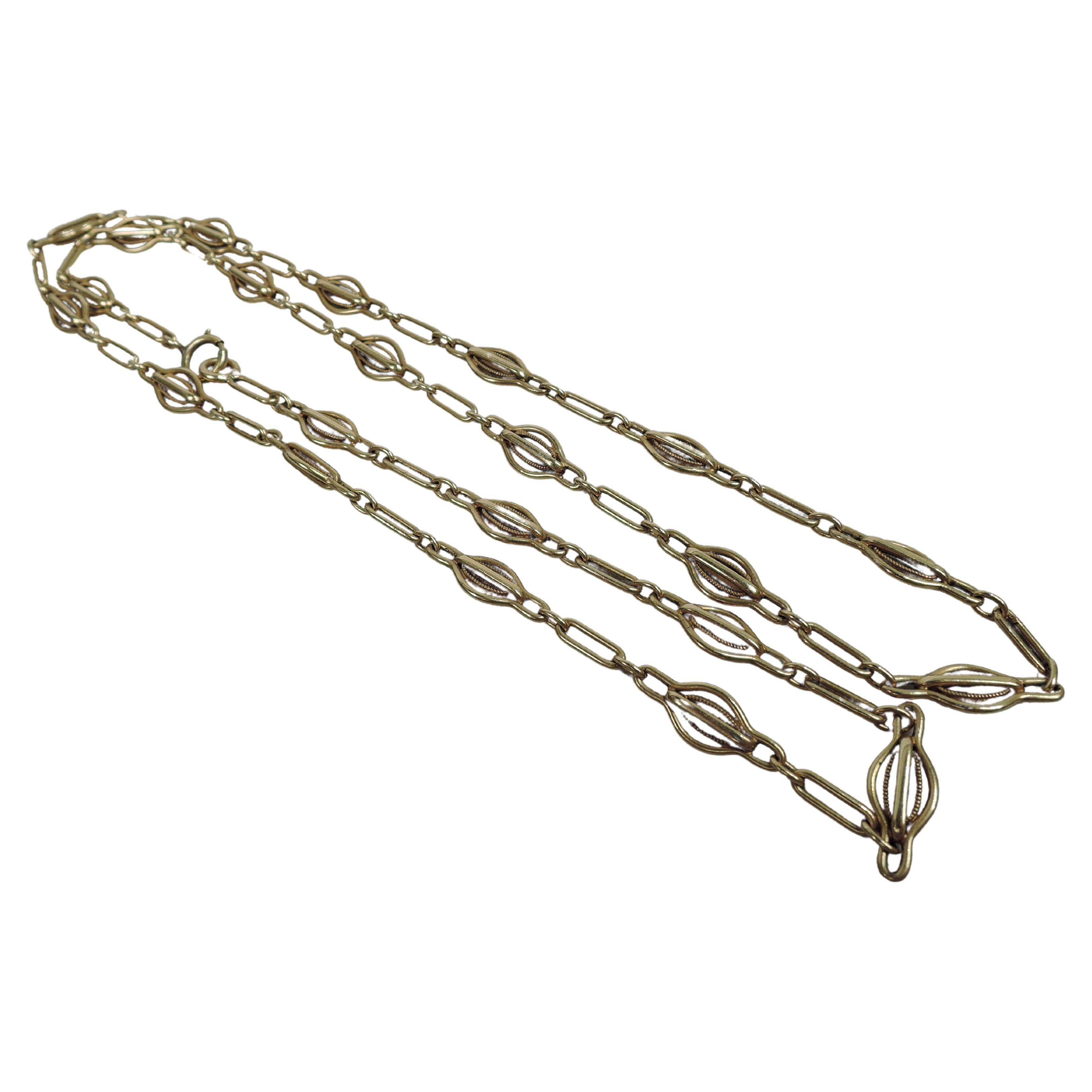 French Antique Gold Chain For Sale at 1stDibs