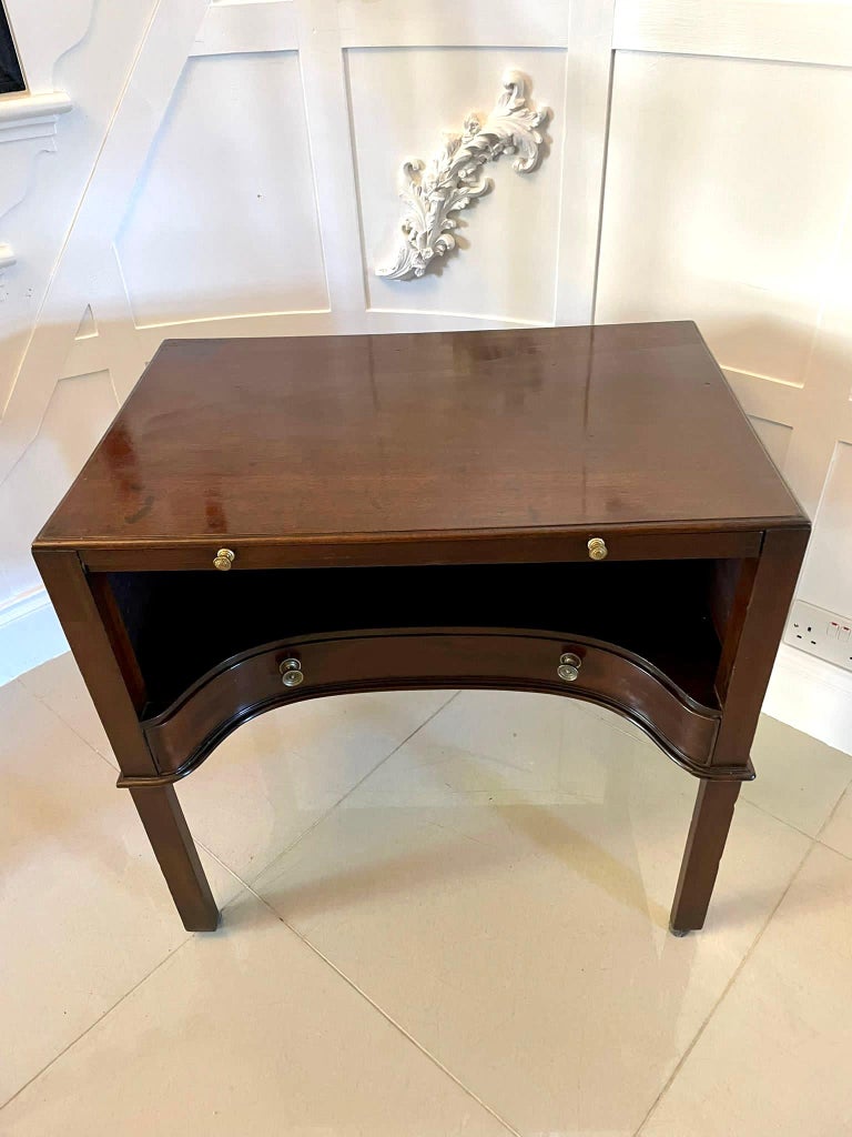 Unusual Antique George III Mahogany Silver/Bedside Table For Sale at ...