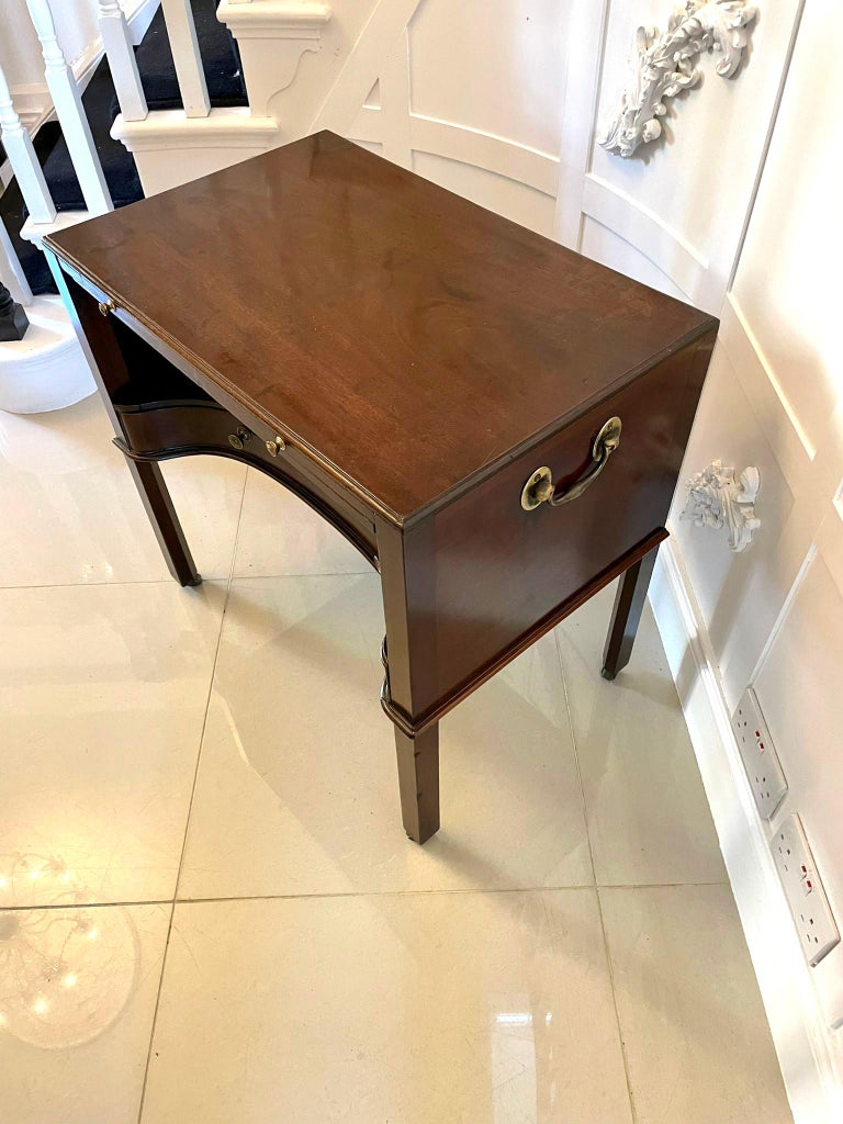 Unusual Antique George III Mahogany Silver/Bedside Table For Sale at ...