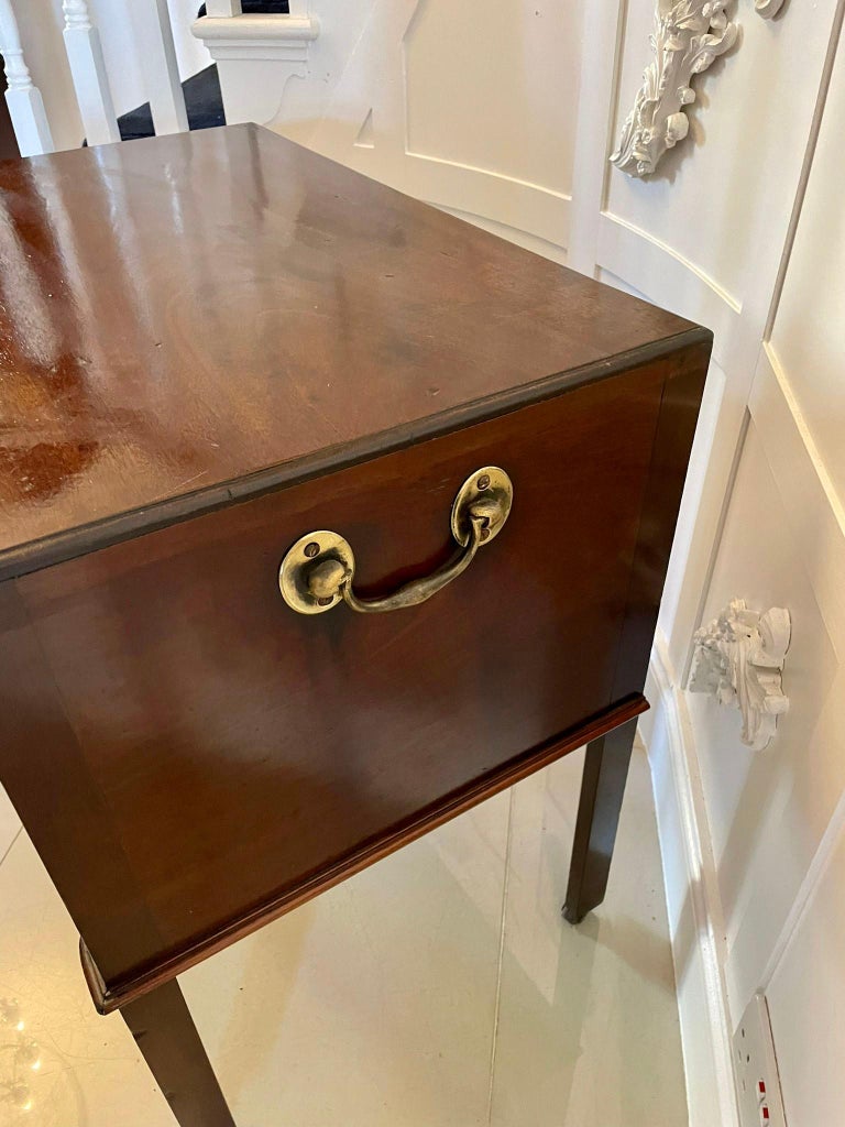 Unusual Antique George III Mahogany Silver/Bedside Table For Sale at ...