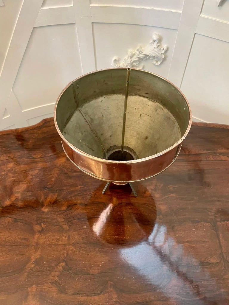 Unusual Antique Victorian Quality Copper Funnel For Sale at 1stDibs