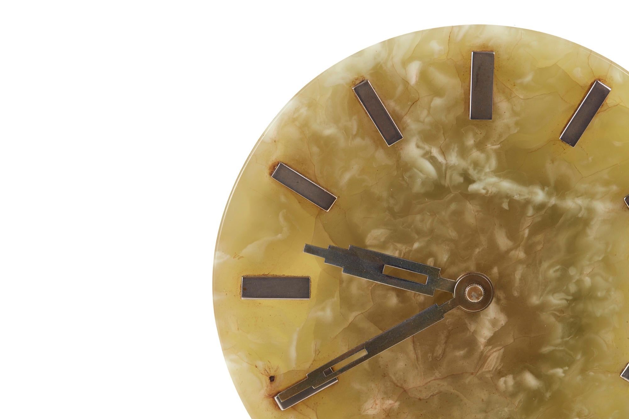 Unusual Art Deco Onyx Desk Clock For Sale at 1stDibs | unusual desk clocks