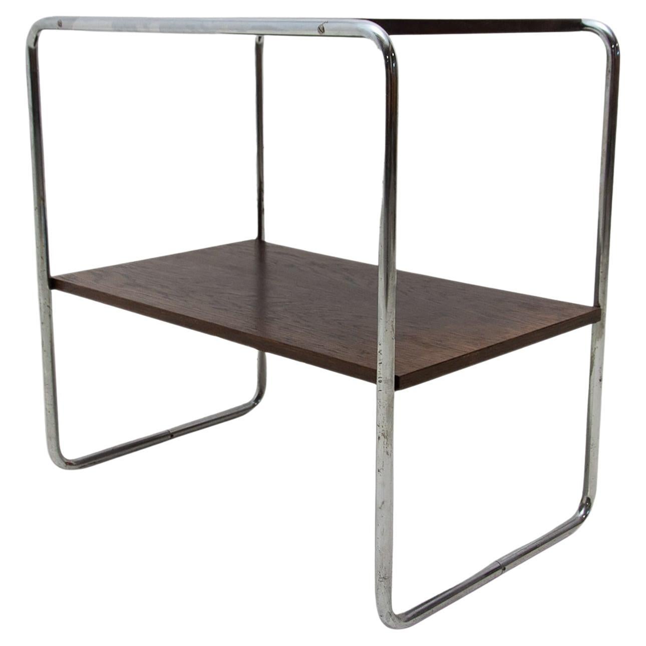 Side table by Marcel Breuer for Bigla 1930s green linoleum tubular ...