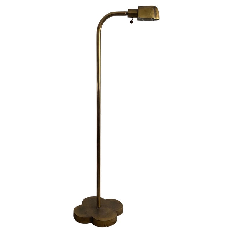 Unusual Brass Reading Lamp, ca' 1970's For Sale at 1stDibs
