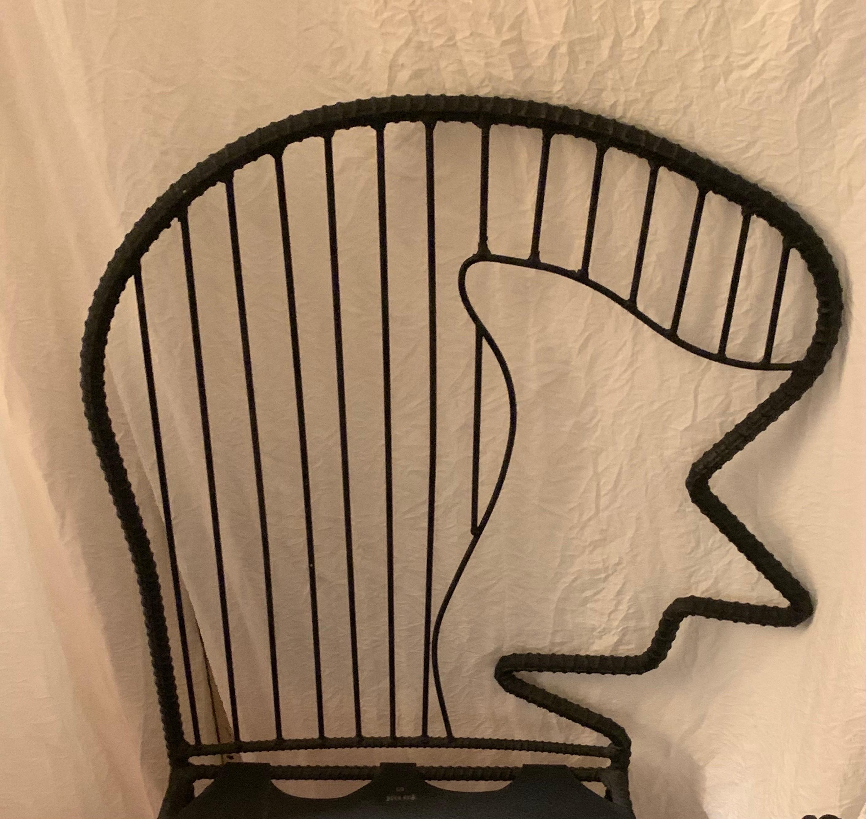 Sculptural Iron Face Chairs by Industrial Artist Ries Niemi, 1990 at ...