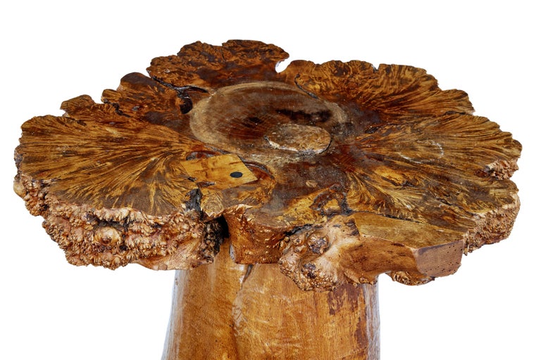 Unusual Burr Birch Occasional Table at 1stDibs