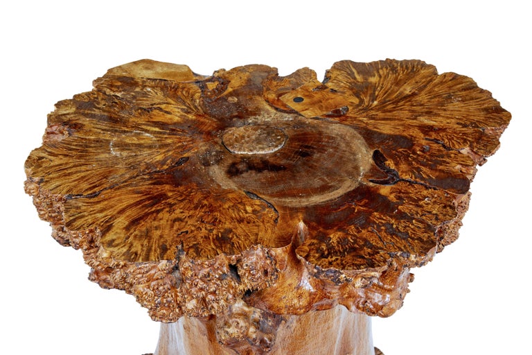 Unusual Burr Birch Occasional Table at 1stDibs