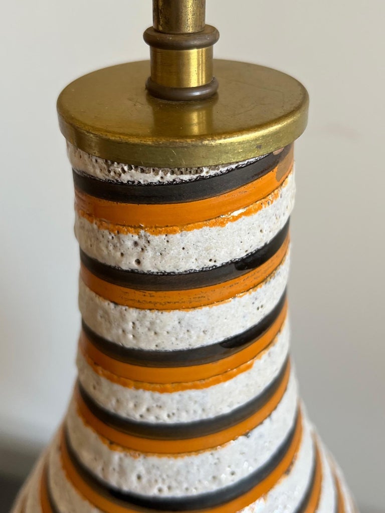 Unusual Ceramic Lamp by Bitossi For Sale at 1stDibs