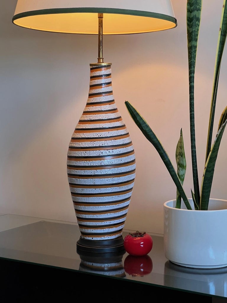 Unusual Ceramic Lamp by Bitossi For Sale at 1stDibs