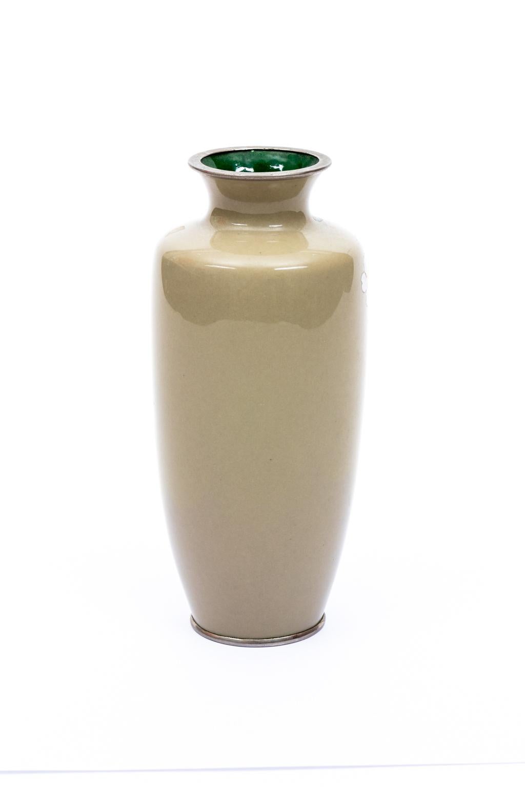 Unusual Color Cloisonne Vase at 1stDibs