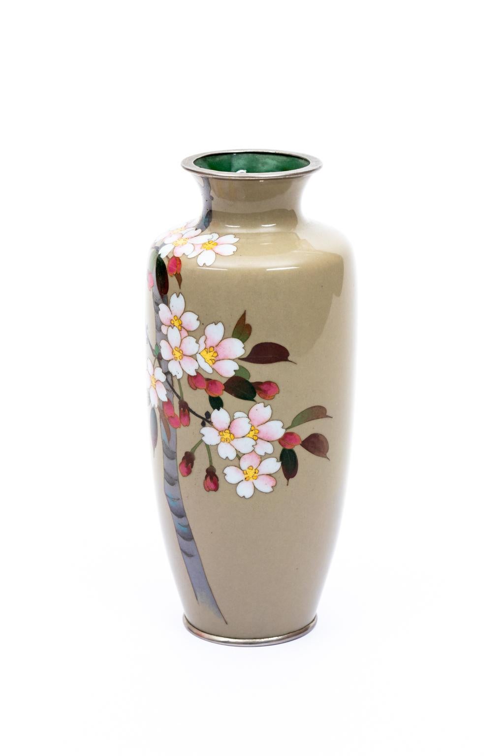 Unusual Color Cloisonne Vase at 1stDibs
