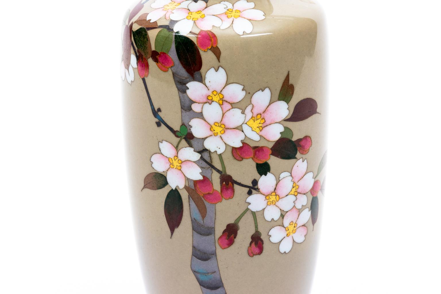 Unusual Color Cloisonne Vase at 1stDibs
