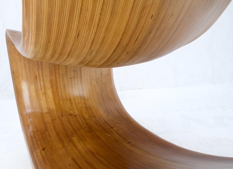 Unusual Cradle Shape Seat One Piece of S Curve Molded Wood Rocking ...