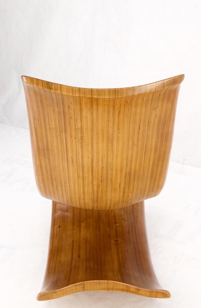 Unusual Cradle Shape Seat One Piece of S Curve Molded Wood Rocking ...
