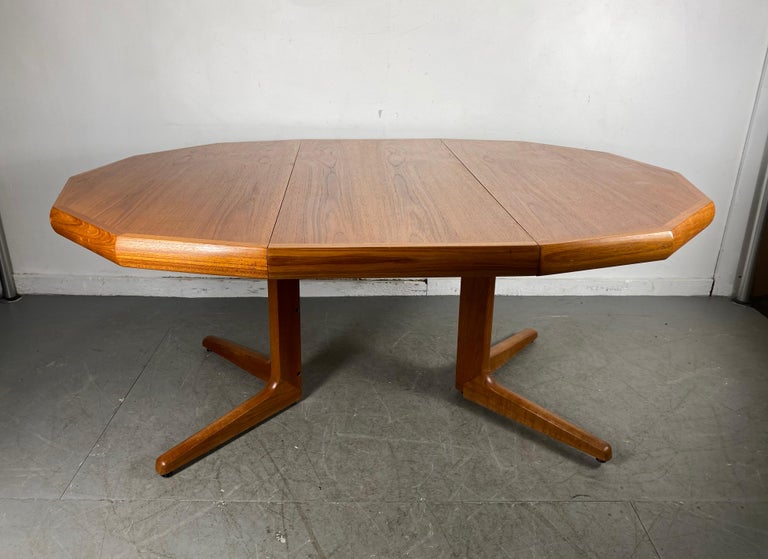 Unusual Danish Modern Teak "DECAGON" '10 Sided' Expandable Dining Table ...