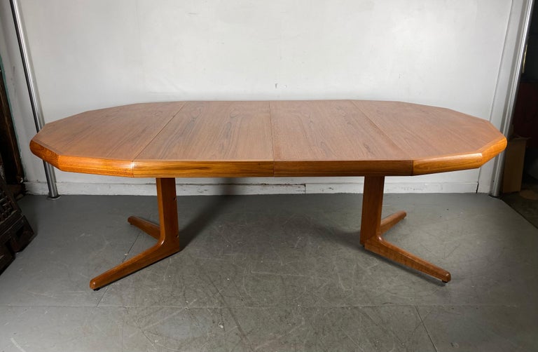 Unusual Danish Modern Teak "DECAGON" '10 Sided' Expandable Dining Table ...