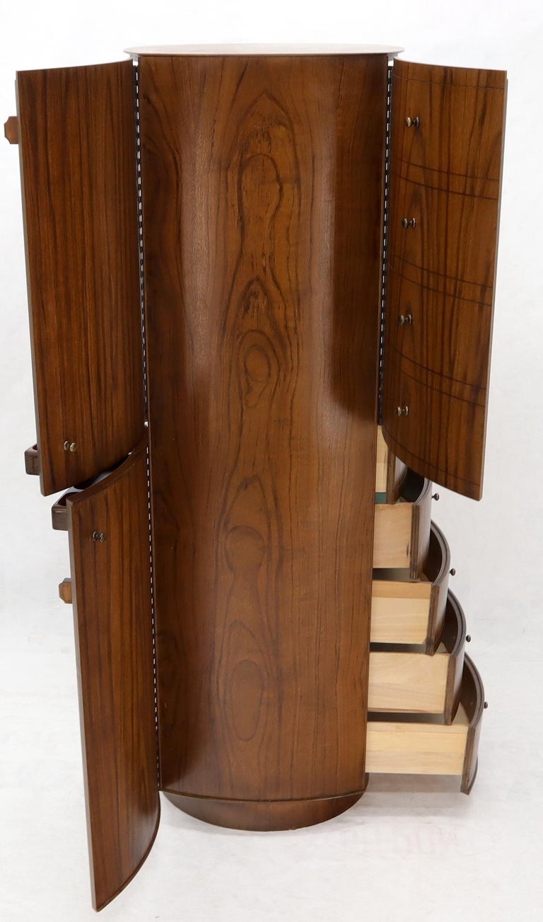 Unusual Double Sided Swivel Cylinder Shape Dresser Cheval Mirror Combo ...