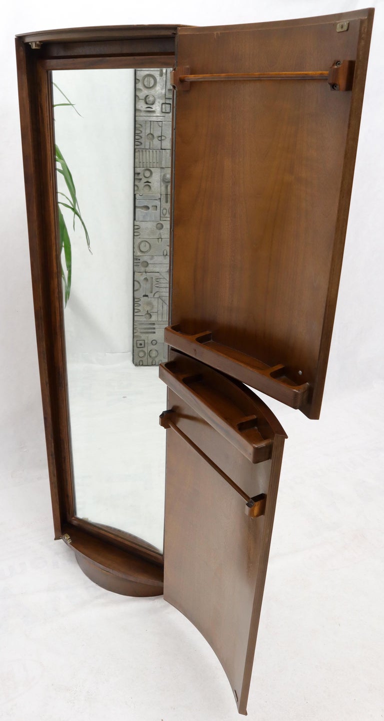 Unusual Double Sided Swivel Cylinder Shape Dresser Cheval Mirror Combo ...