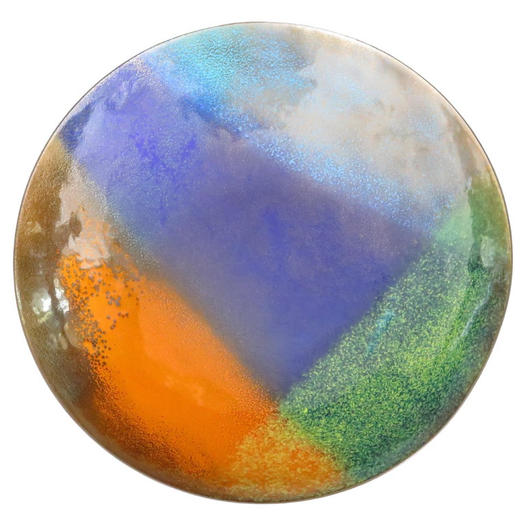 Unusual Enamel Bowl by Bovano For Sale at 1stDibs