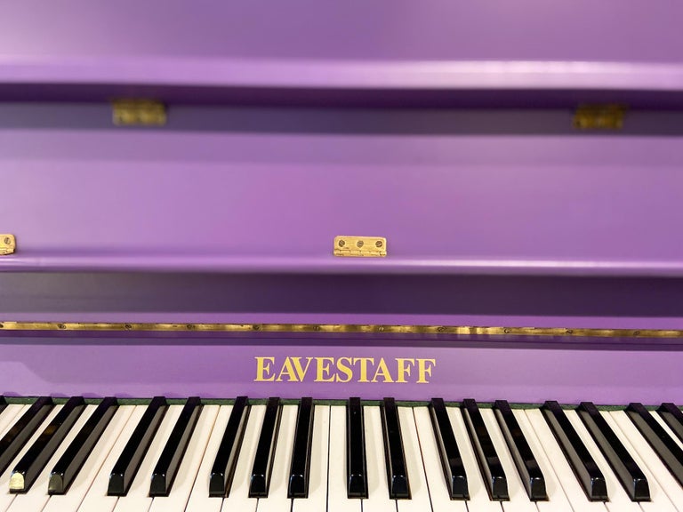 Unusual Factory Painted Purple Upright Piano For Sale at 1stDibs