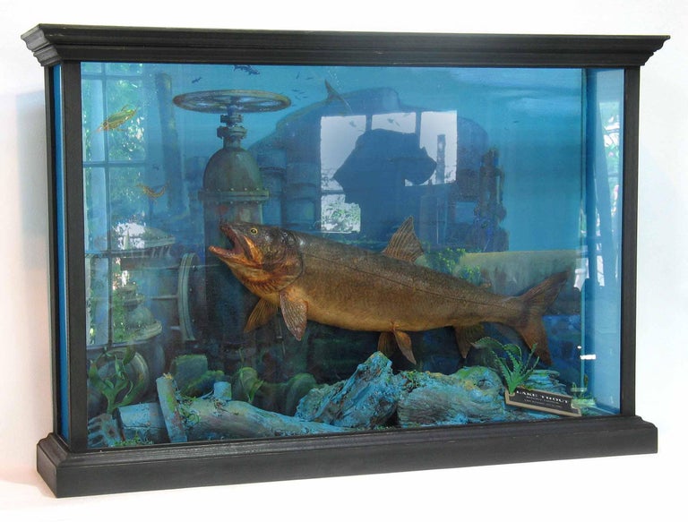 Unusual Fish Taxidermy Diorama Set in Decaying Underwater Industrial ...